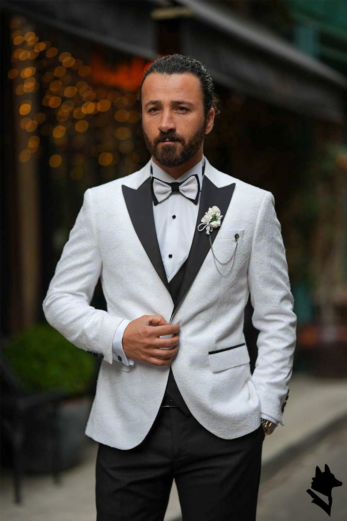 White Italian Style Tuxedo – Gleoni